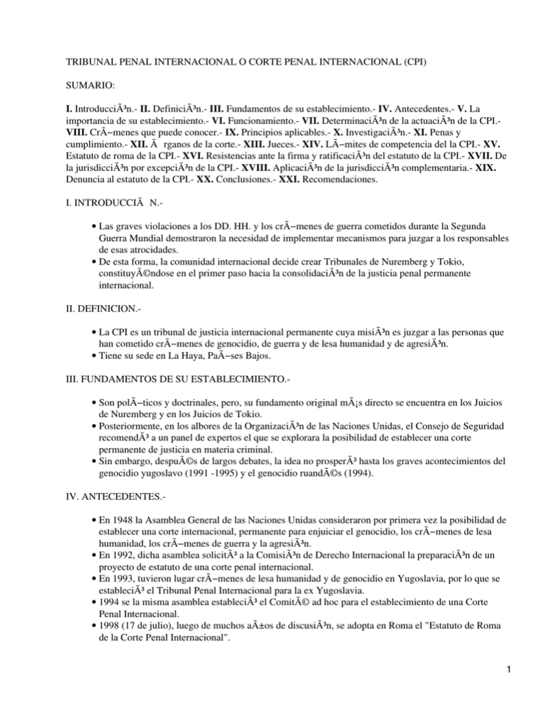 Corte Penal Internacional