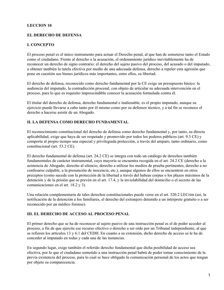 Derecho de defensa