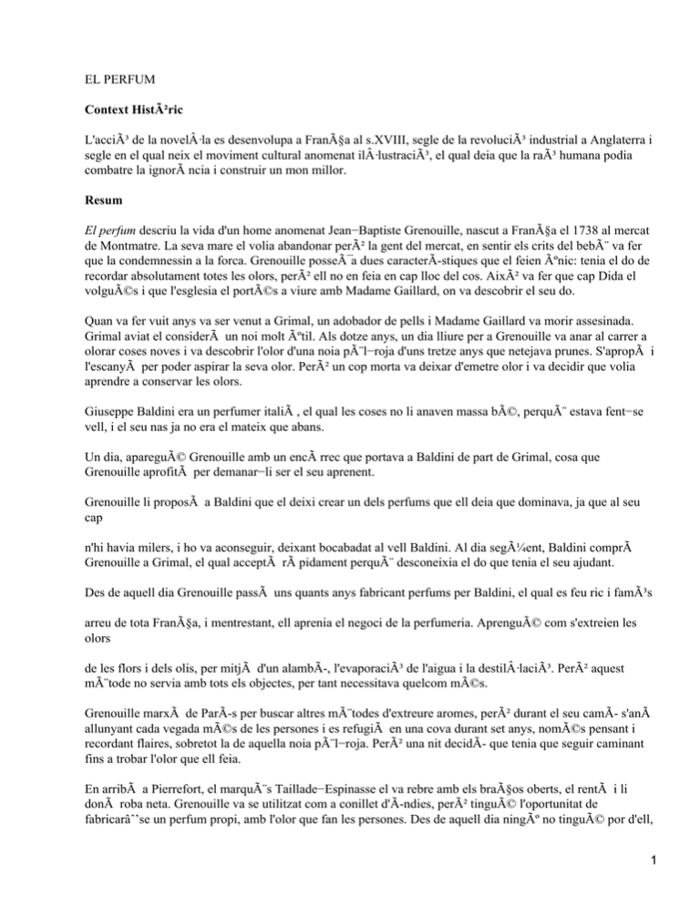 El perfum; Patrick Süskind