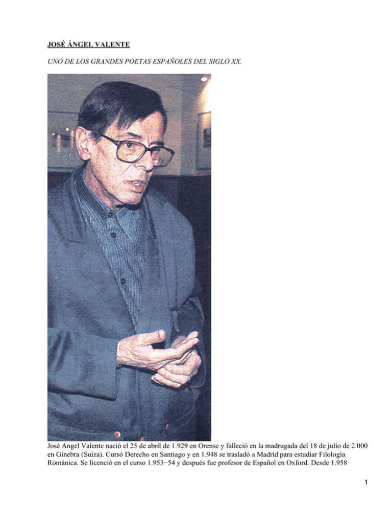 José Ángel Valente