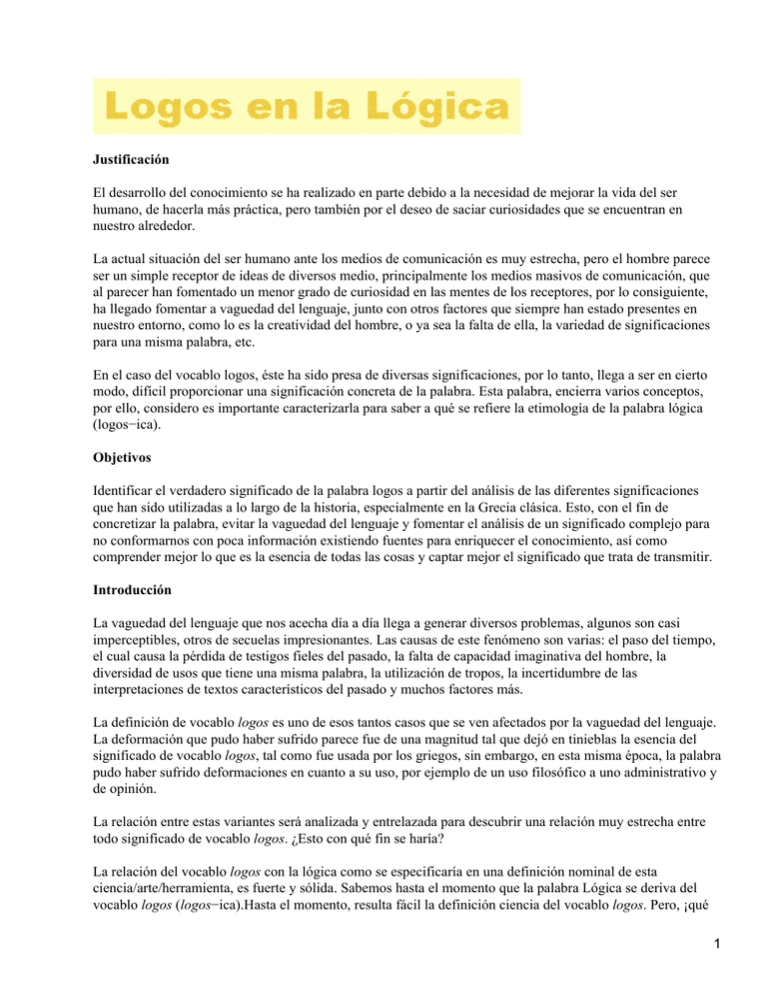 Logos en la lógica