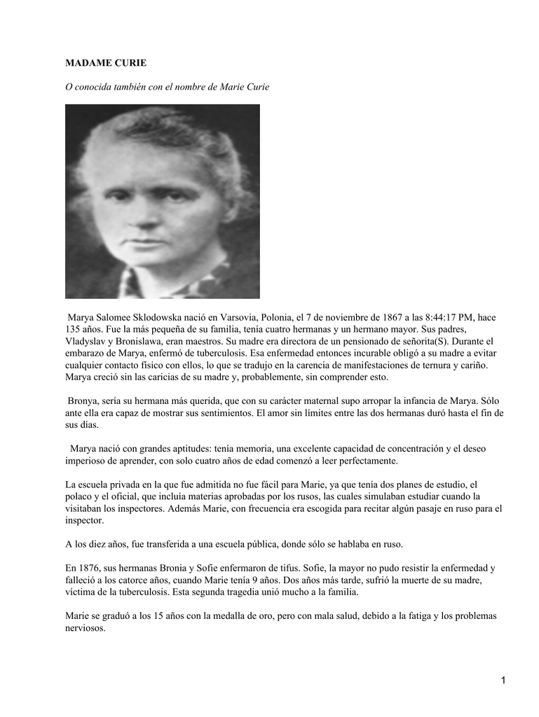 Marie Curie