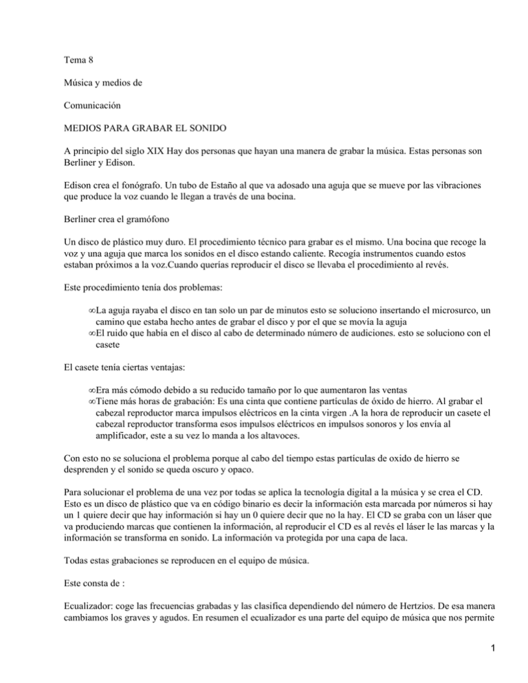 Música y medios de comunicación