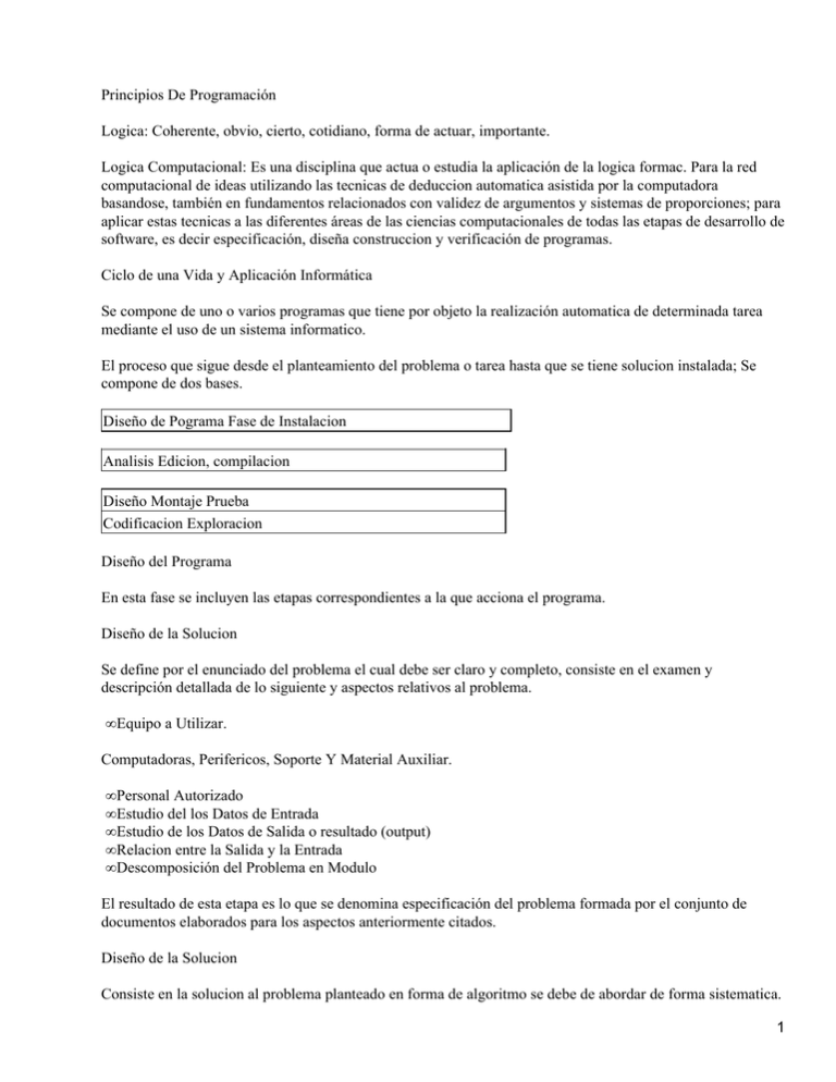 Principios De Programación