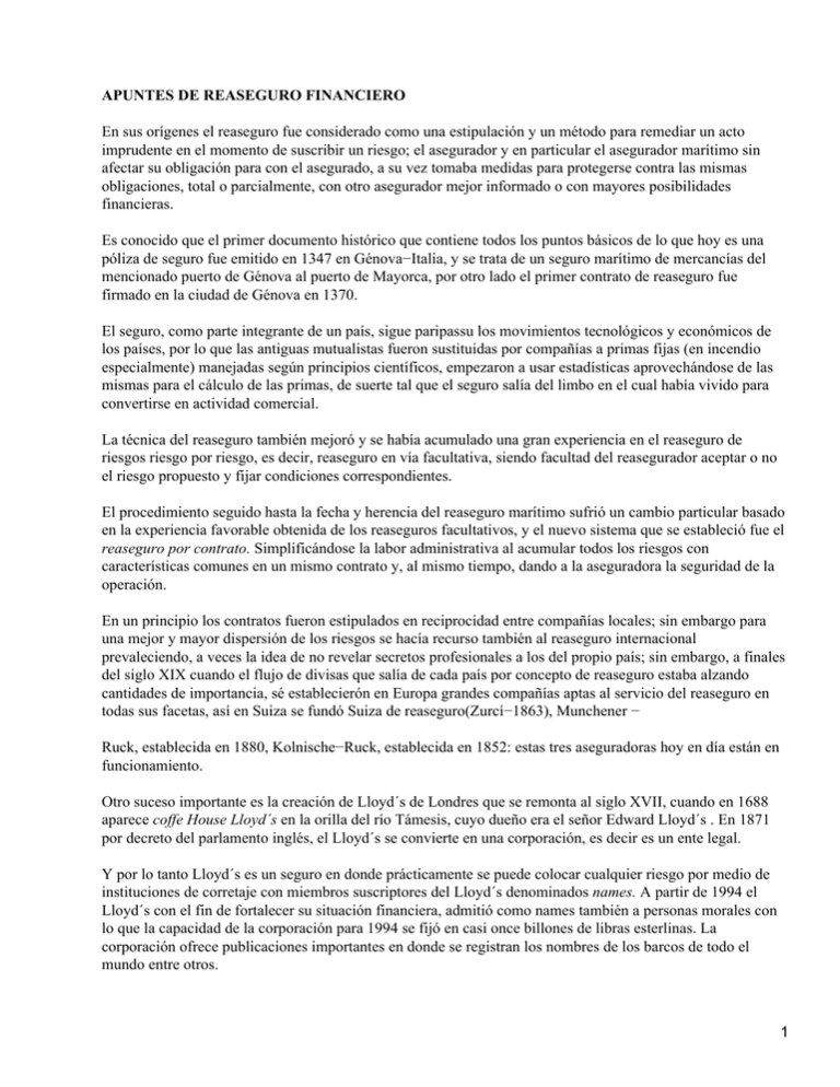 Reaseguro financiero