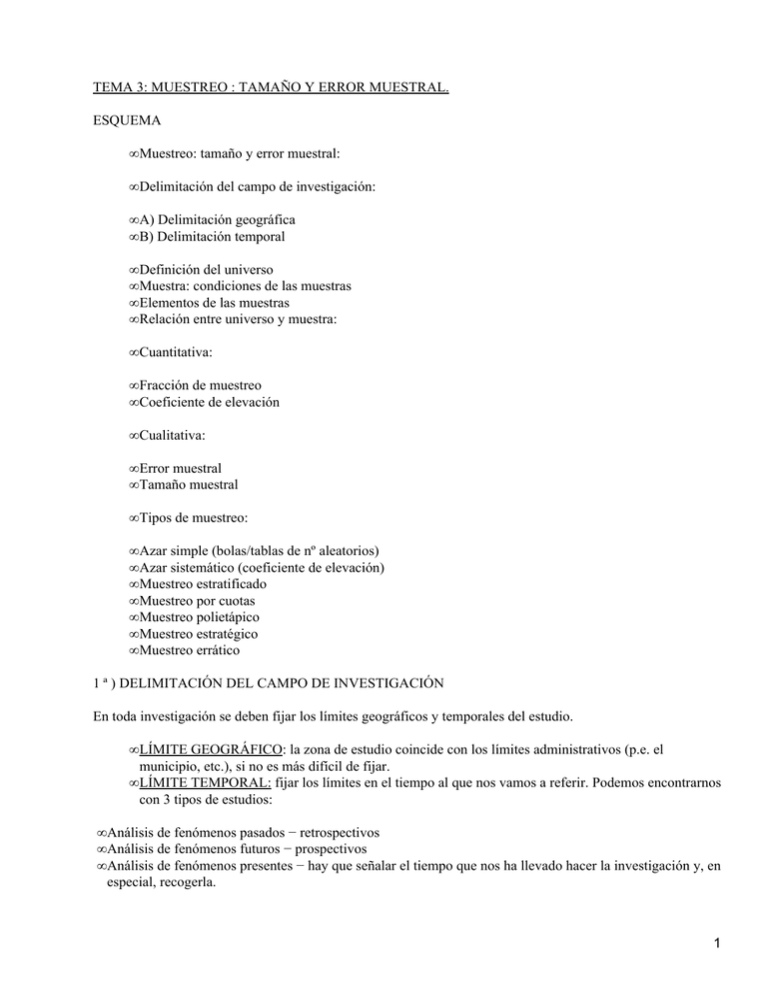 Tamaño y error muestral