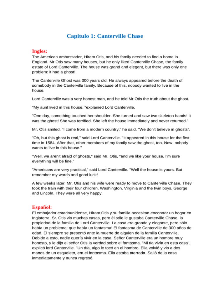The Canterville ghost; Oscar Wilde