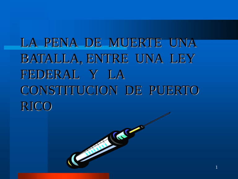 Pena de muerte en Puerto Rico
