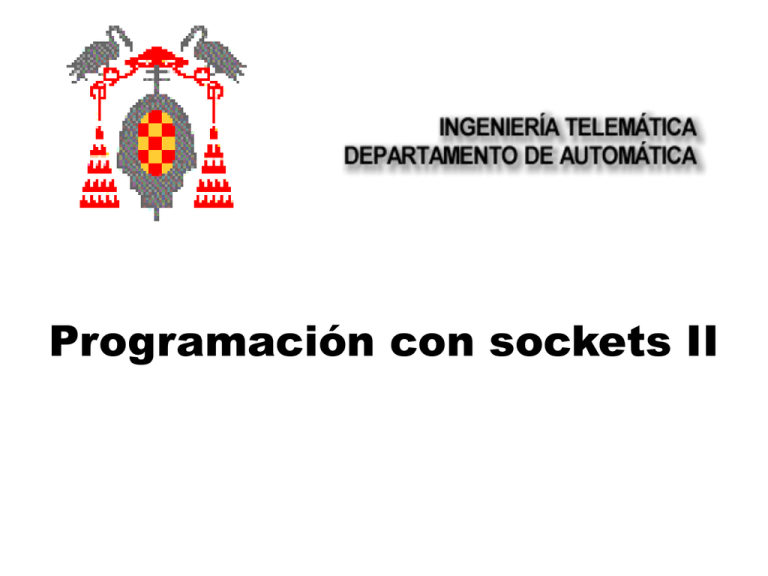 Programación con sockets II