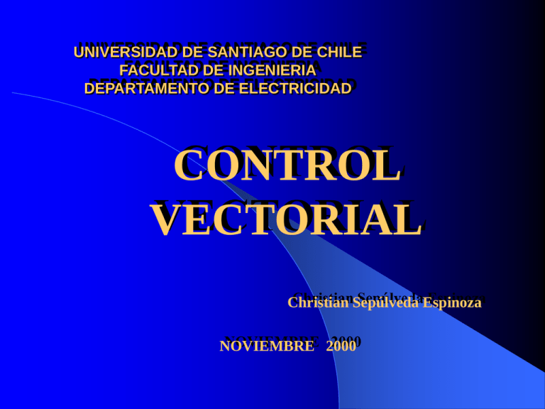 Sistemas eléctricos de potencia: Control vectorial