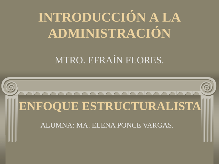 Teoría Burocrática Y Estructural