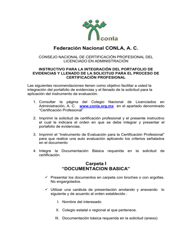 Federación Nacional CONLA, A. C.