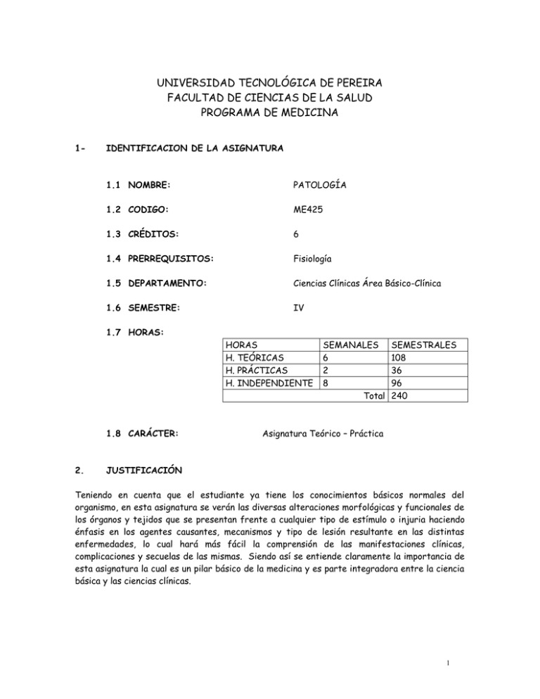 Programa - Universidad Tecnológica de Pereira