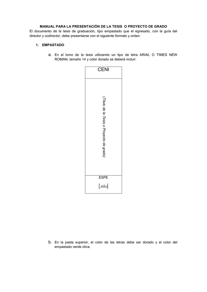 Formato para elaboración de tesis