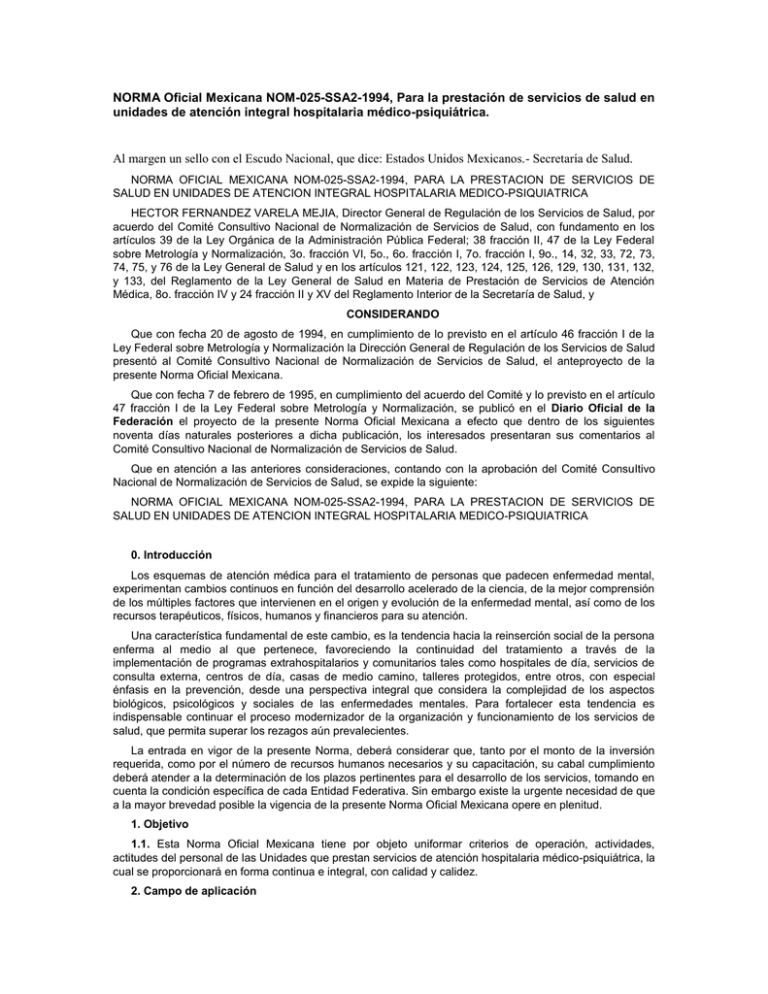 NORMA Oficial Mexicana NOM-025-SCT4