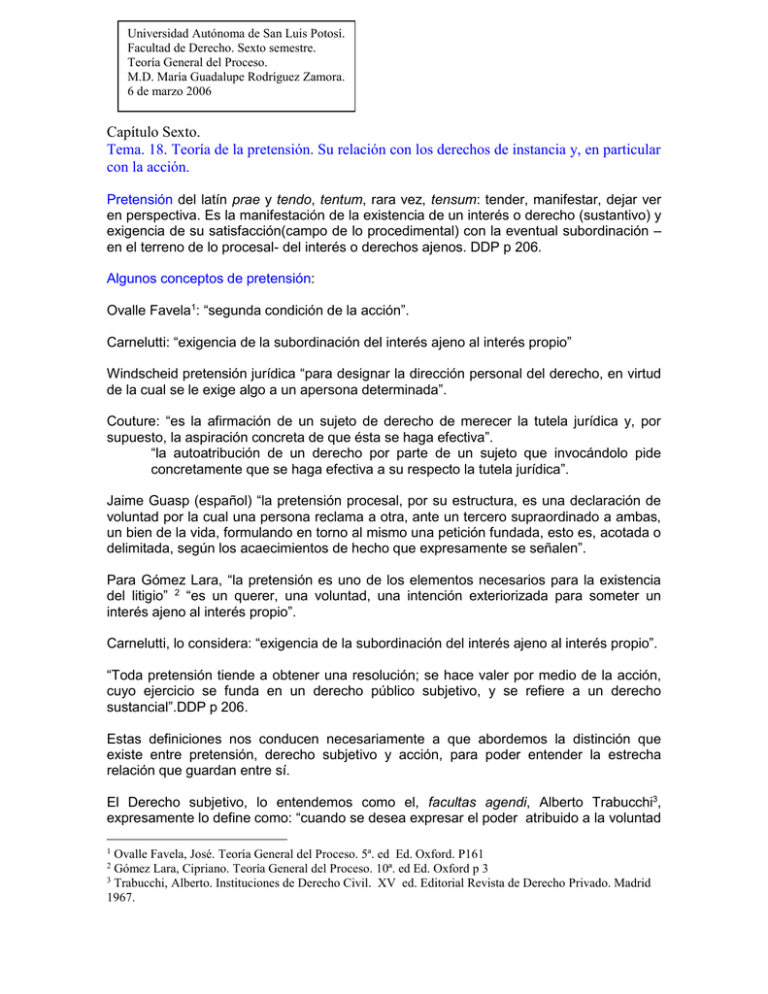 Teoría de la pretensión