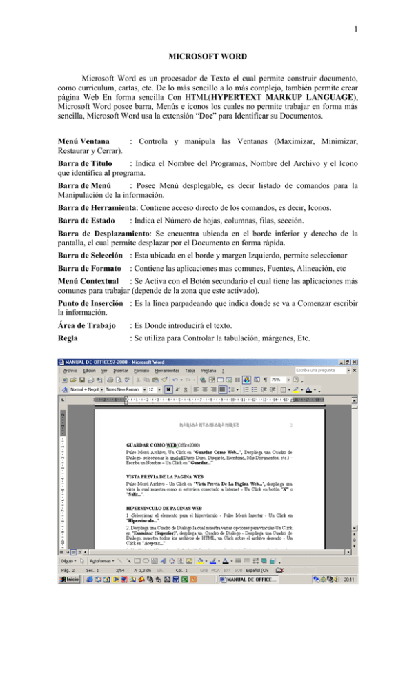 Manual de Microsoft Word