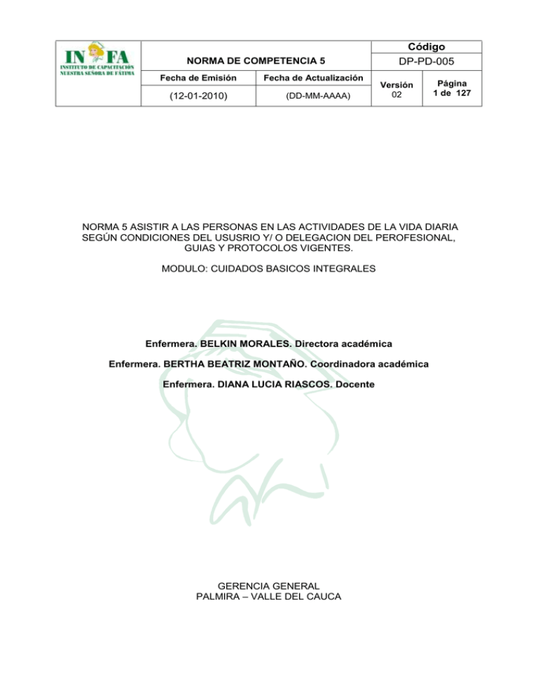 MODULO: CUIDADOS BASICOS INTEGRALES