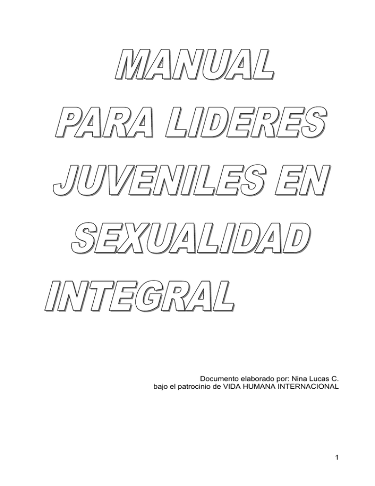 manual para lideres juveniles en sexualidad integral