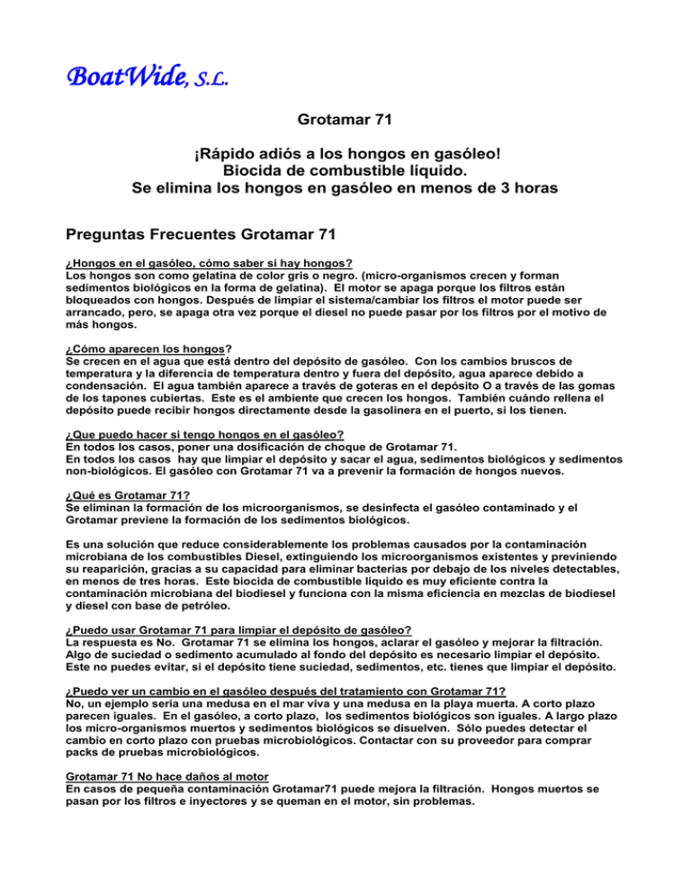 Grotamar71 Preguntas Frequentes