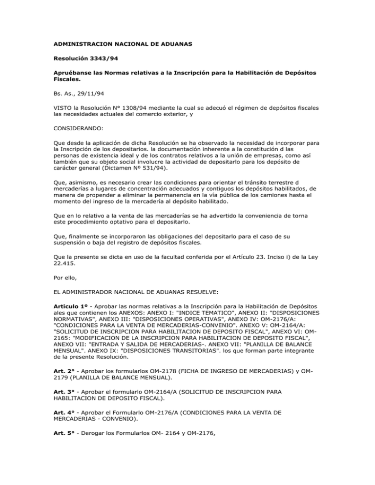 Administración Nacional de Aduanas