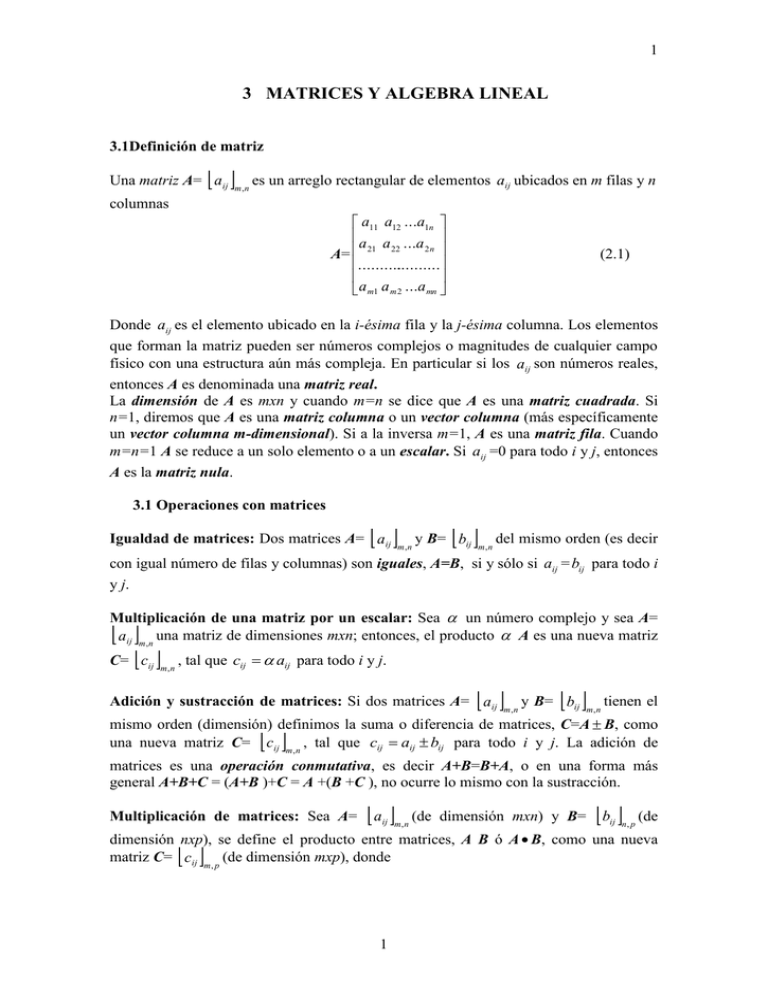 Matrices y Ecuaciones Lineales