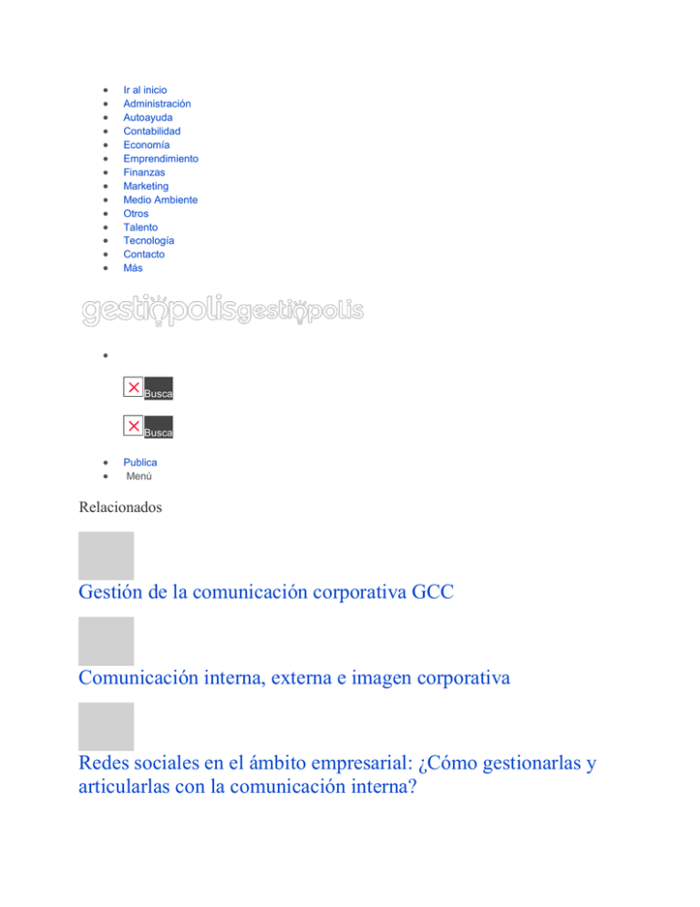 Cómo estructurar el área de comunicación corporativa. Estudio de