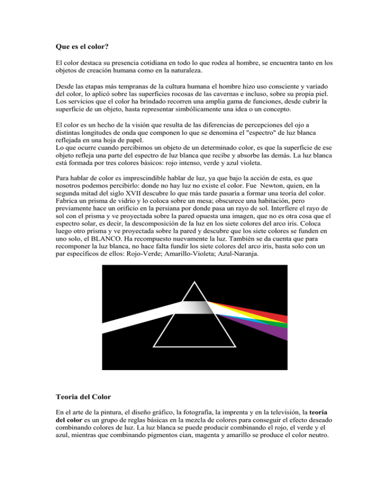 Que es el color
