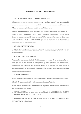 6 hoja de encargo