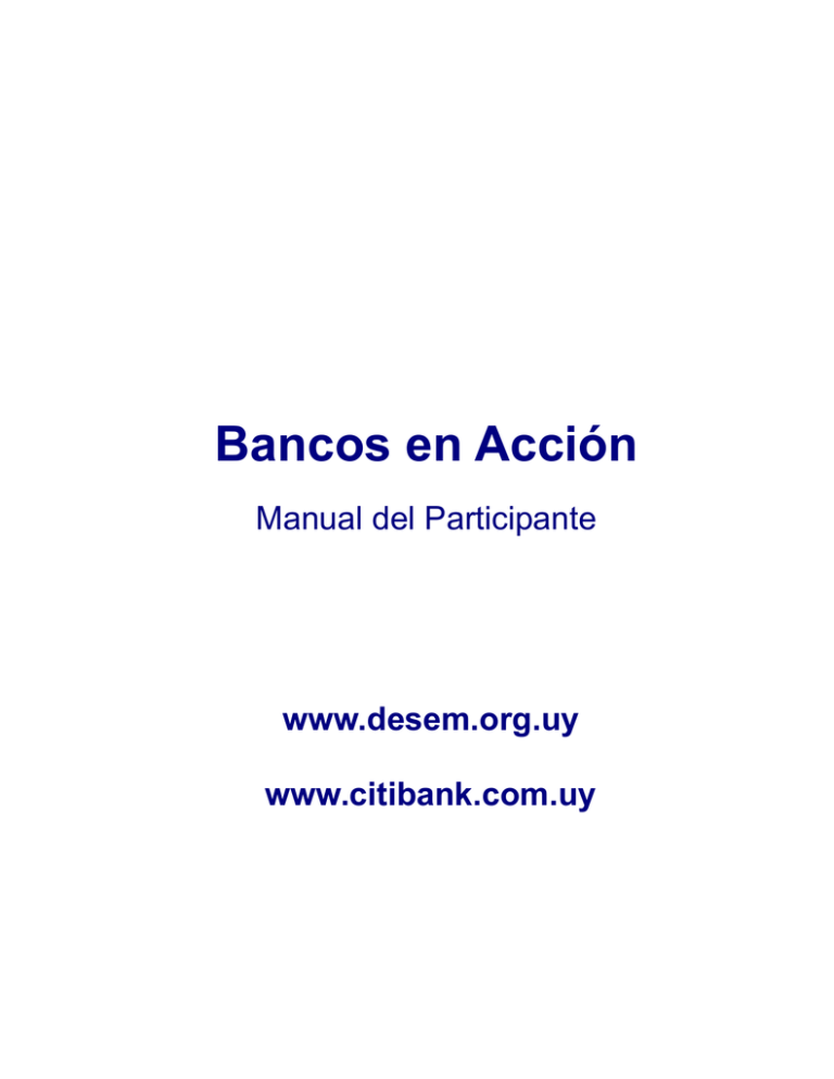 Manual Participante - Bancos en Acci´n