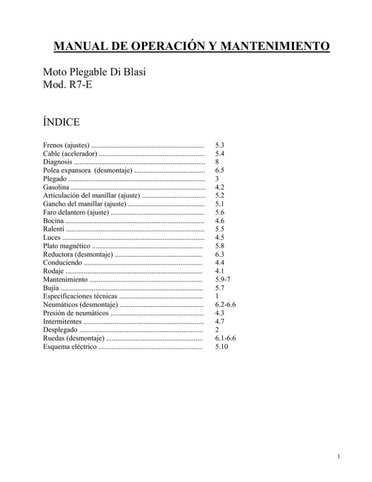 MANUAL DE OPERACIÓN Y MANTENIMIENTO