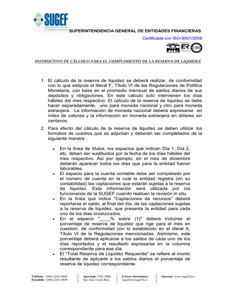 CARTA CIRCULAR EXTERNA SUGEF-32-97