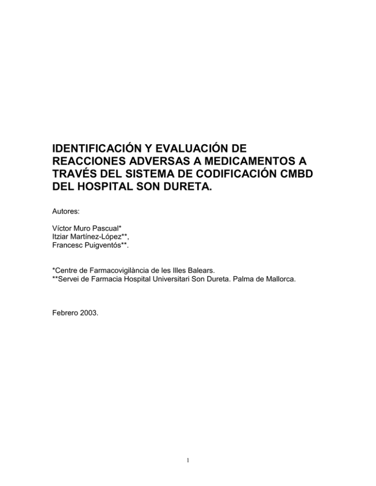 identificación y evaluación de reacciones adversas