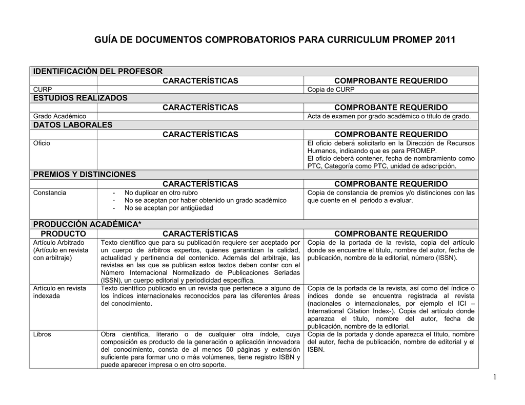 documentos comprobatorios para las universidades públicas