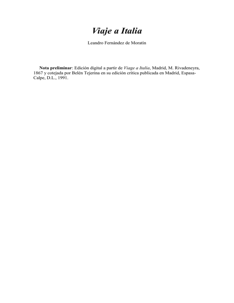 Fernández de Moratin, Leandro