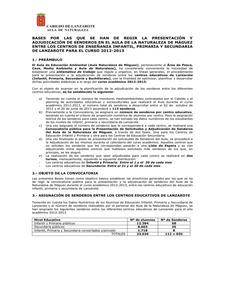 BASES POR LAS QUE SE HAN DE REGIR LA PRESENTACIÓN DE