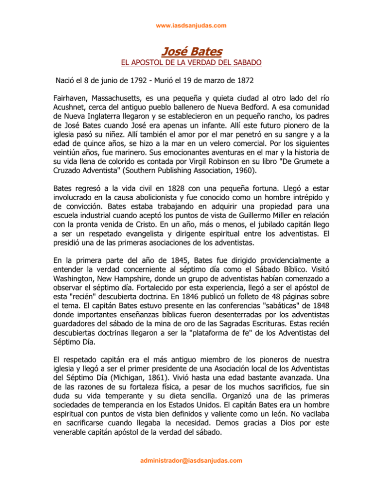 José Bates - IasdSanjudas