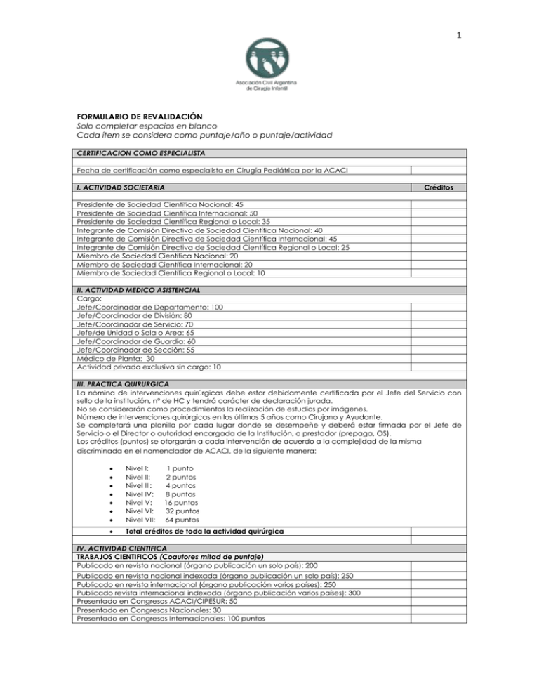 Descargar Formulario de Revalidación