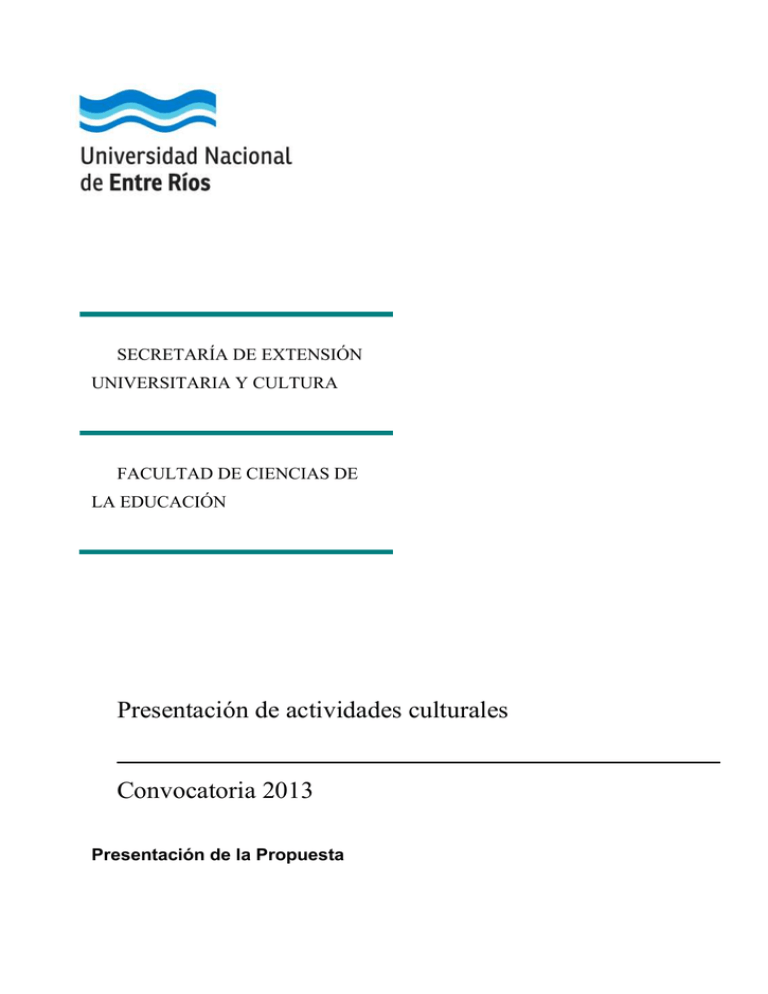 Denominación del Proyecto - Sistema de Extension