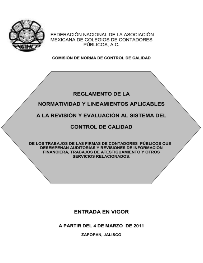 Reglamento de la Norma Revisora