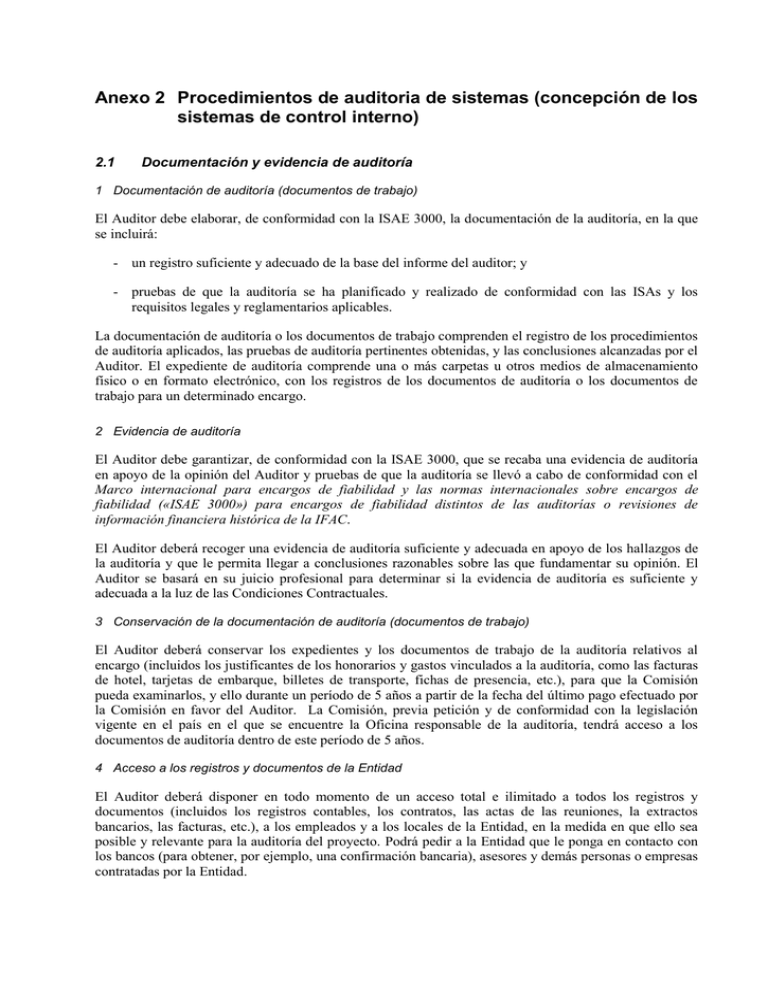 INTERNAL AUDIT SERVICE OF THE EUROPEAN COMMISSION