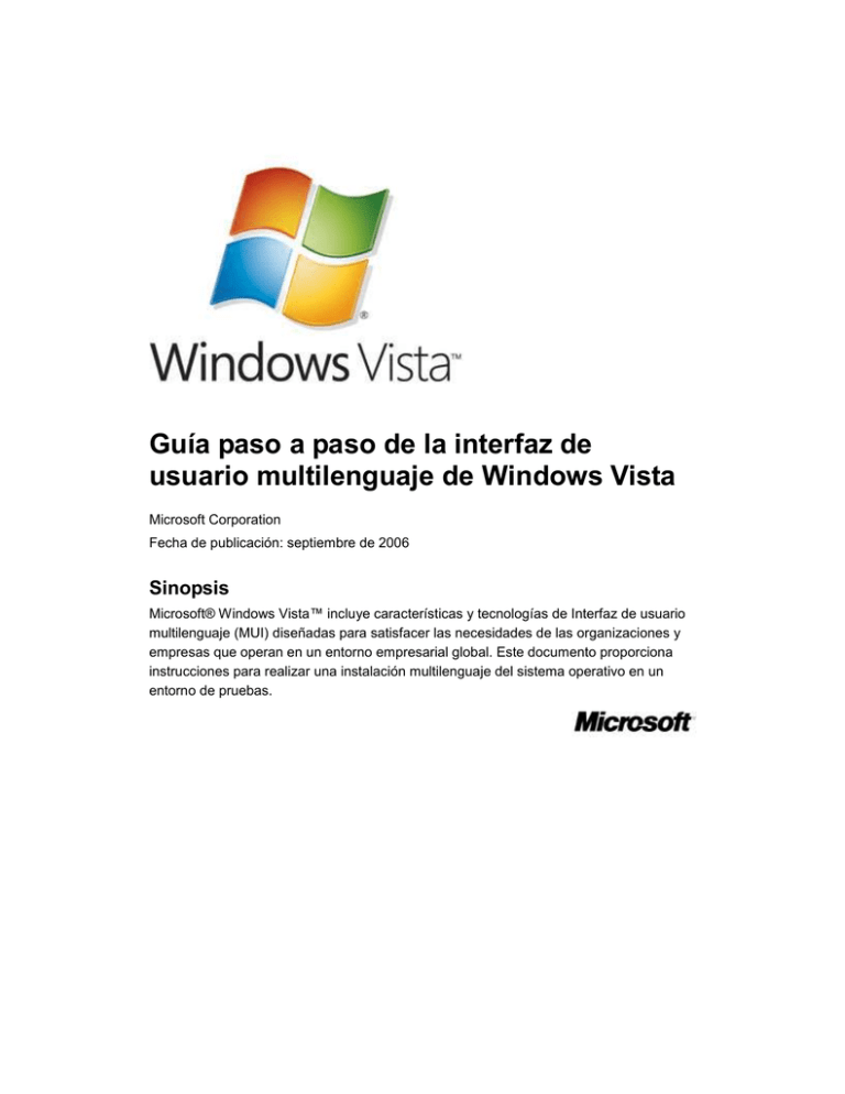 Guía paso a paso de la interfaz de usuario multilenguaje