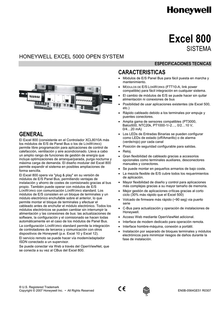 Excel 800 - Honeywell Building Solutions