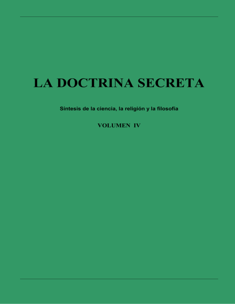 ciencia y doctrina secreta comparadas