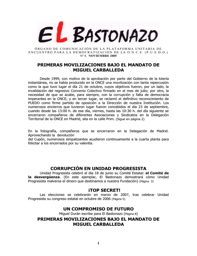 El Bastonazo Número 8 - Noviembre 2005 - Versión DOC