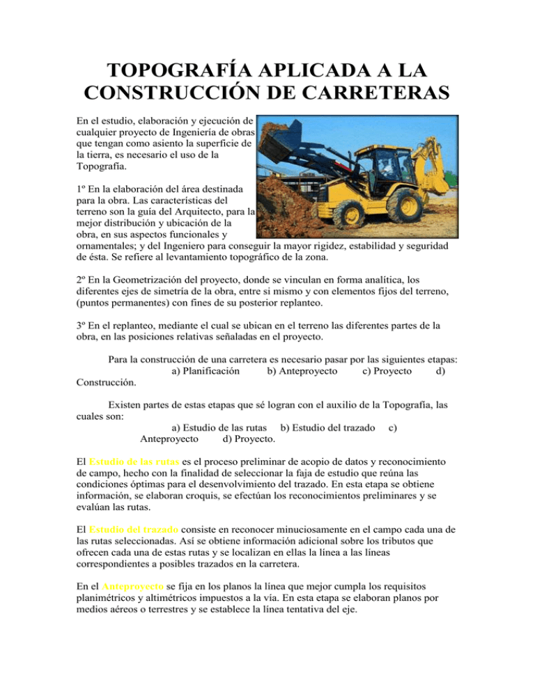Topografia En Carreteras