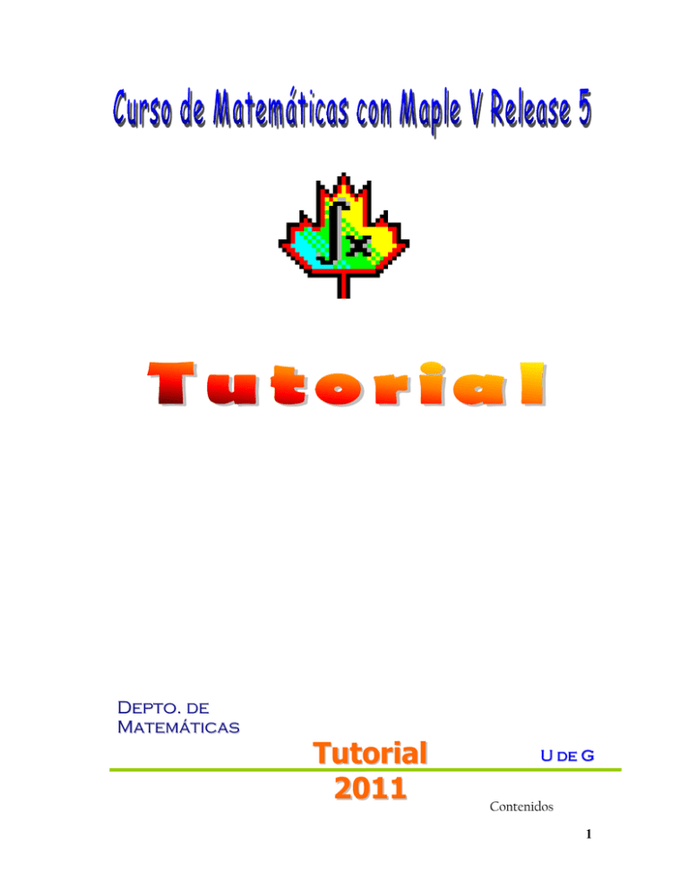 Tutorial Maple V