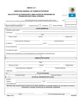 Formatos PROSEC 230104 - Siicex