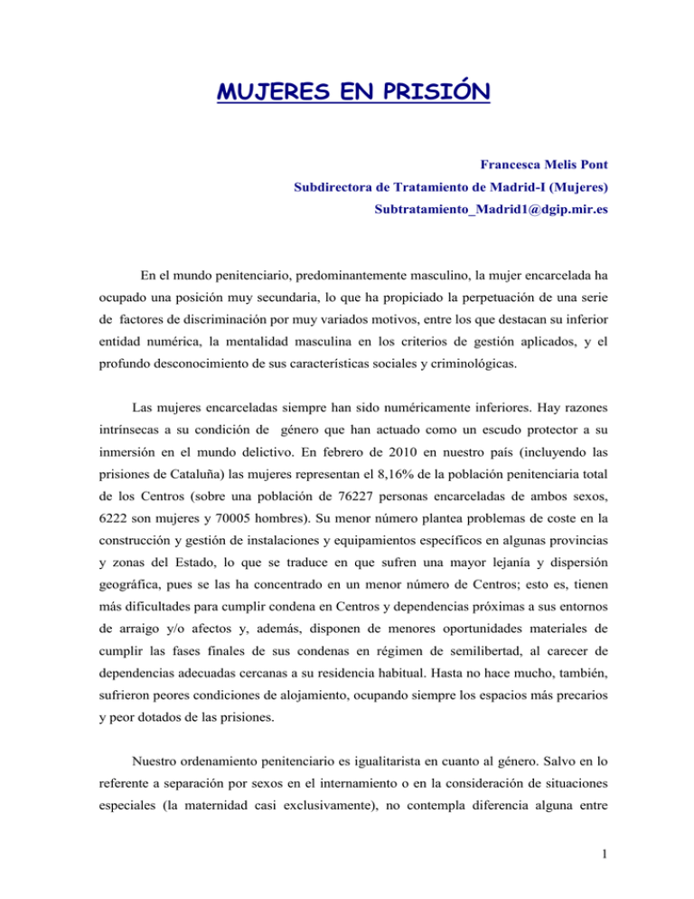 Mujeres en Prisión