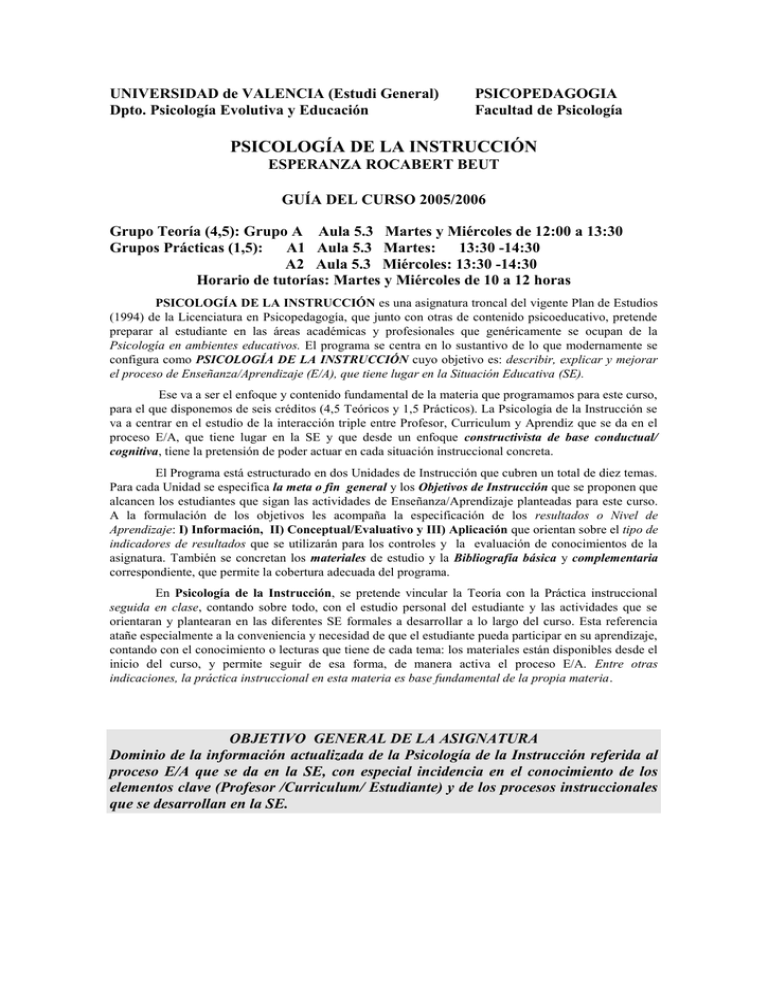 Objetivos de Instrucción